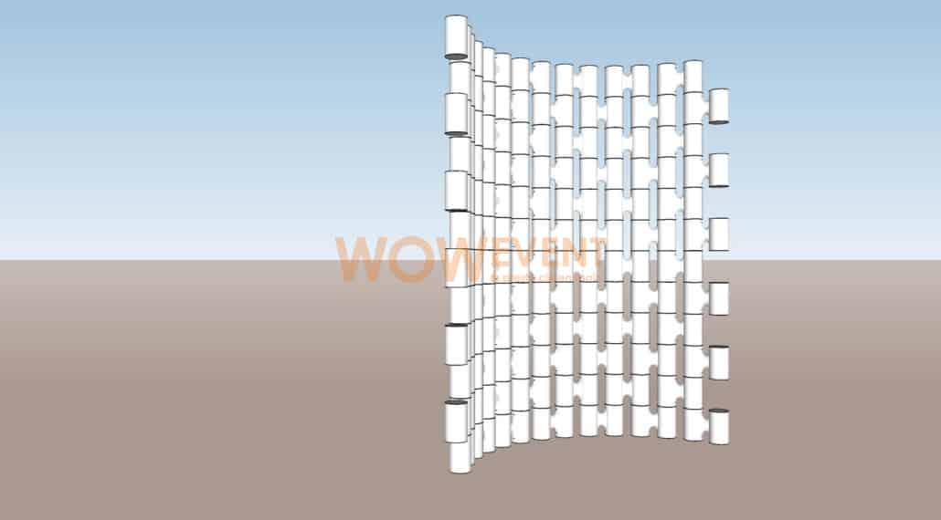 Mur courbé Module Link | TALLINN - Wowevent : séparateur de salle - Lille